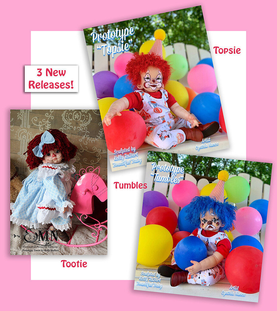 3 New Clown Babies Available Now! Topsie, Tootie, and Tumbles ...