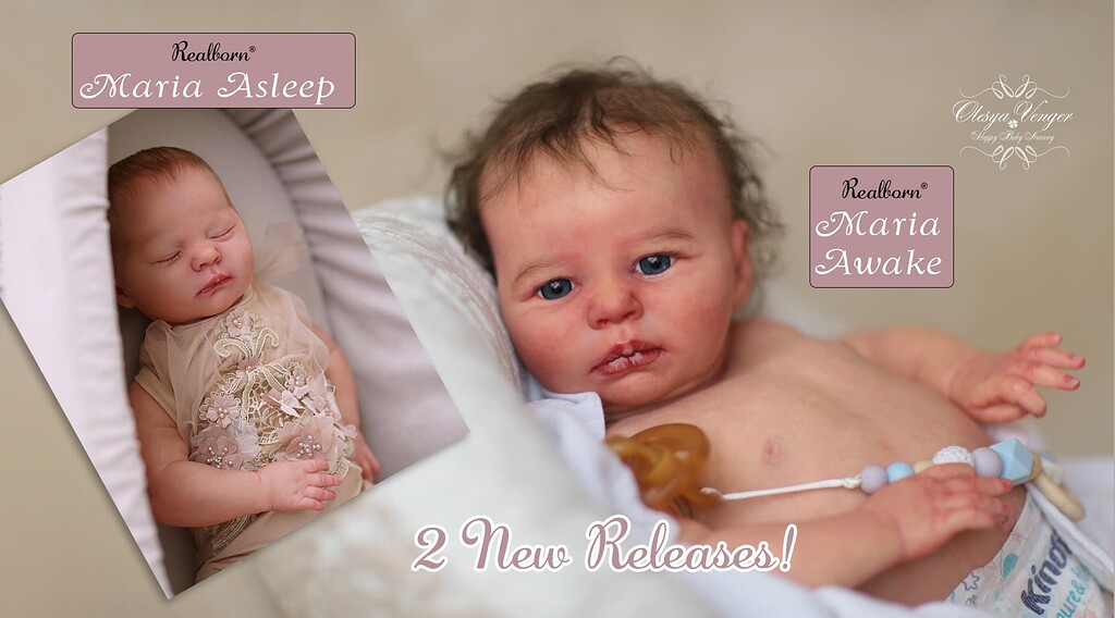 2 New Releases! Realborns Maria Awake and Maria Asleep - Announcements ...