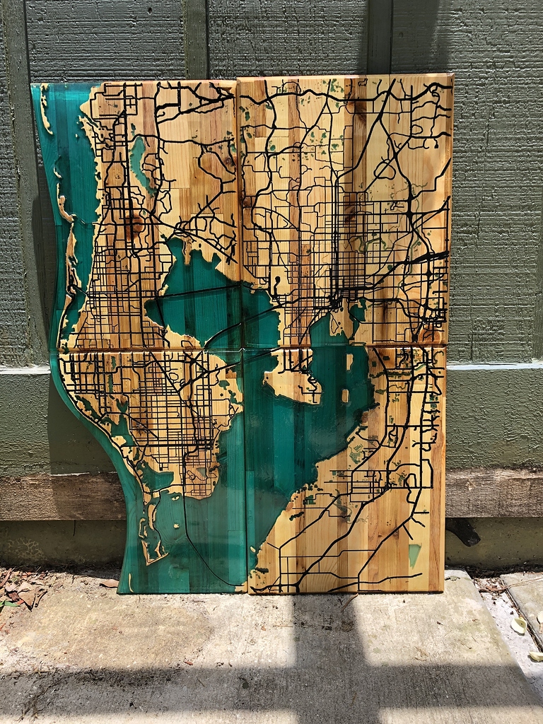 Road and Water Maps Engraving - Things You've Made - V1 Engineering Forum