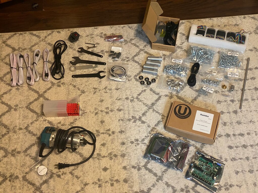 MPCNC Primo build kit and Rambo V1.4 controller, router, accessories ...