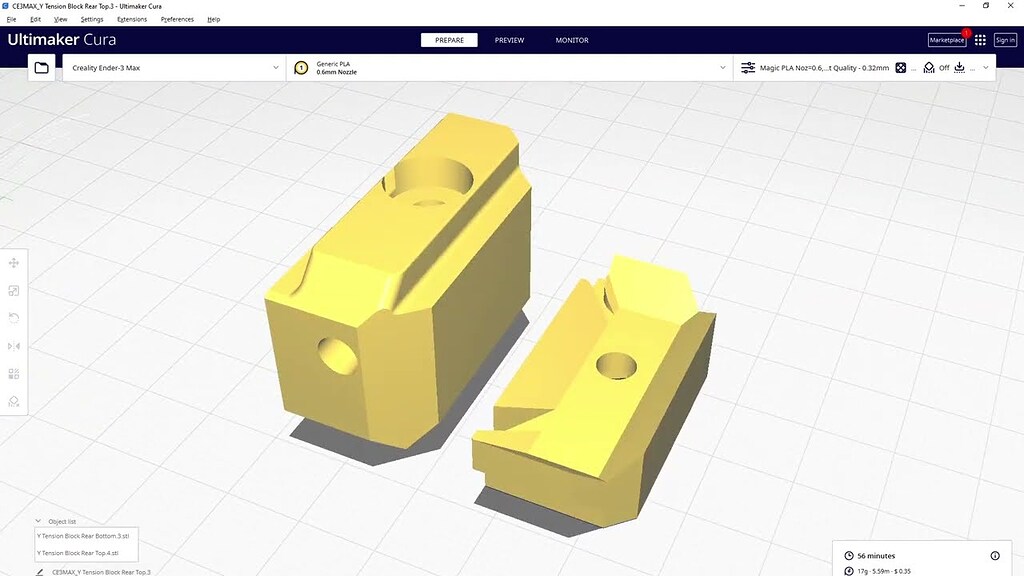 LR3 Mod, Mid Belt Y Tensioner block. Enables fast swap between big and ...