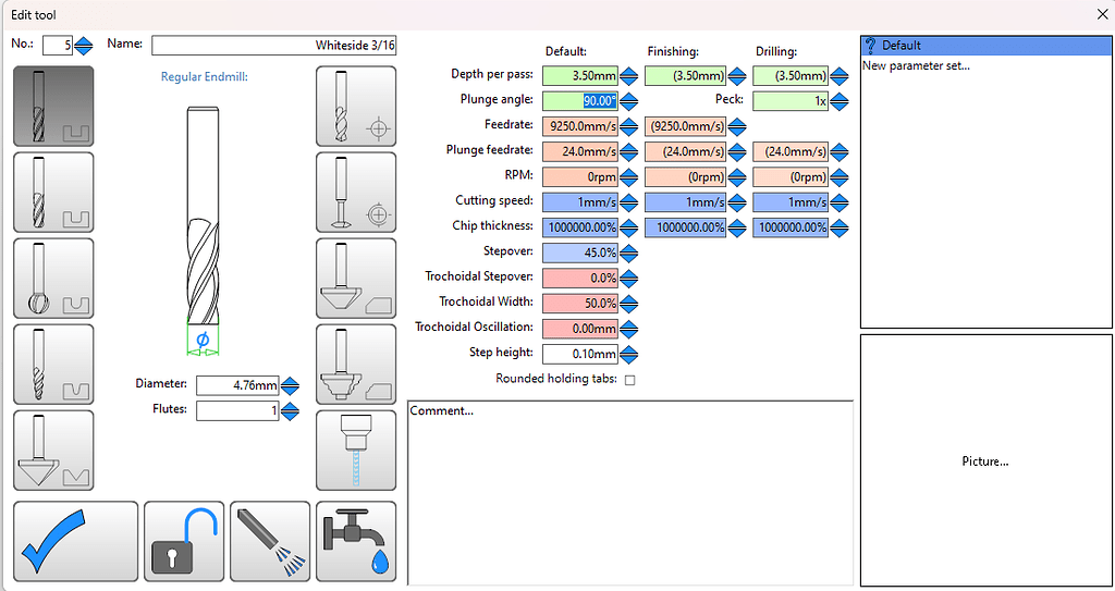 Question about tool setup Estlcam - Advice - V1 Engineering Forum