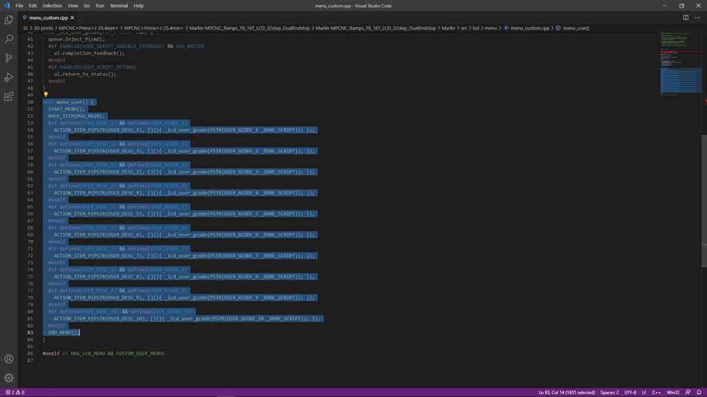 How to create extra custom commands - Software / Firmware - V1 Engineering Forum