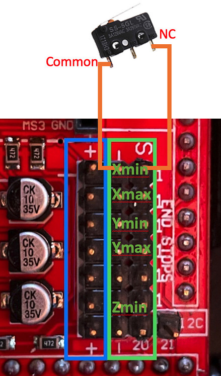 Dual End Stop Ramps 1.4 Wiring help - Advice - V1 Engineering Forum