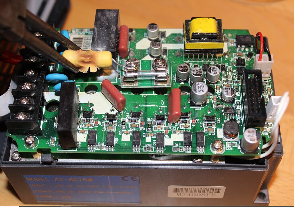 VFD burned part - Low Rider V3 - China Spindle 1,5 kw water cooled ...