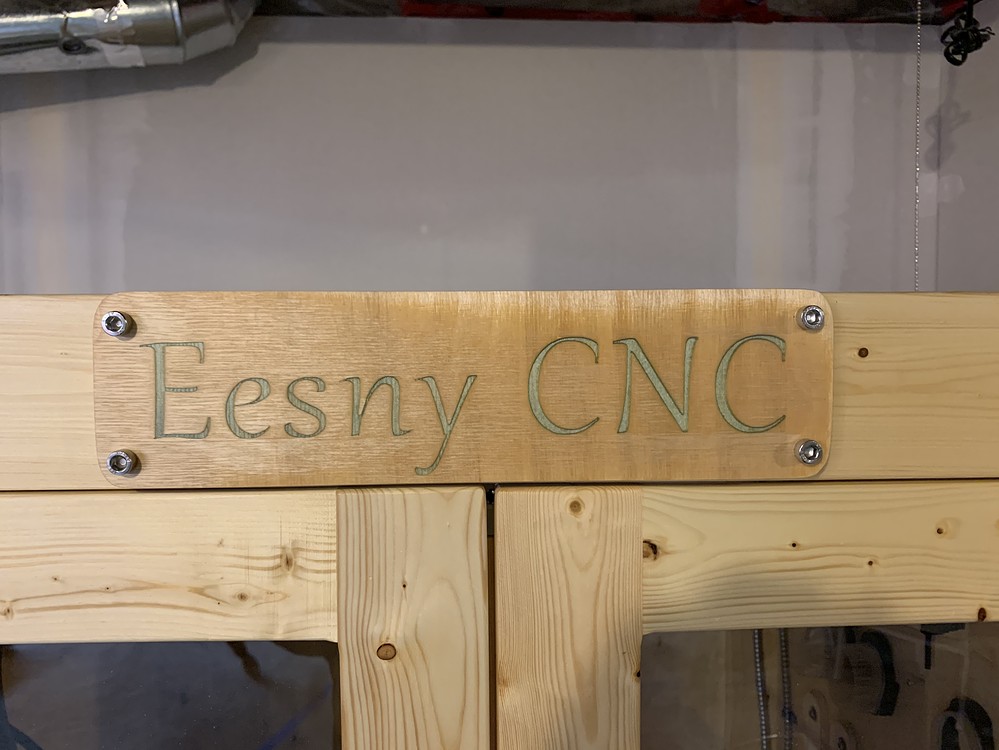 Nameplate for my CNC - Things You've Made - V1 Engineering Forum