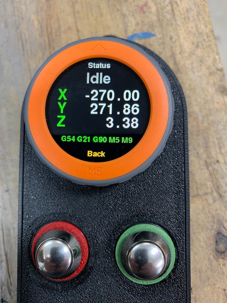 Fluid Dial (Fluid NC dial pendant by Bart Dring, using M5 Stack's M5 ...