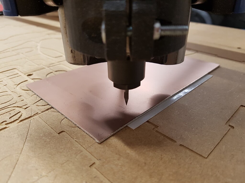 Isolation routing copper plated pcb -> loosing z-steps. With wood no ...