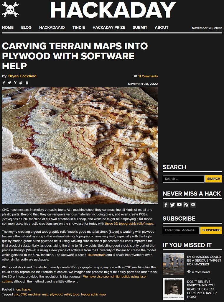 Hackaday terrain maps! - Updates and News - V1 Engineering Forum
