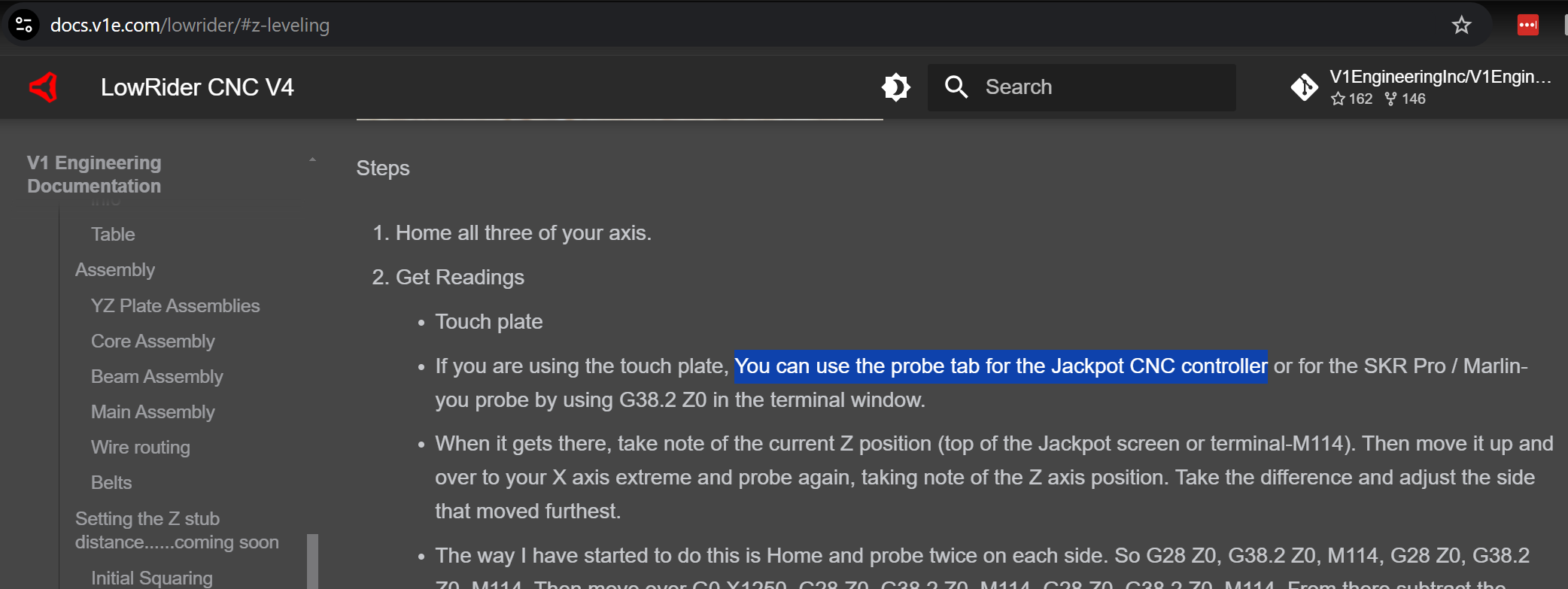 Probe Tab? - Jackpot Board / FluidNC - V1 Engineering Forum