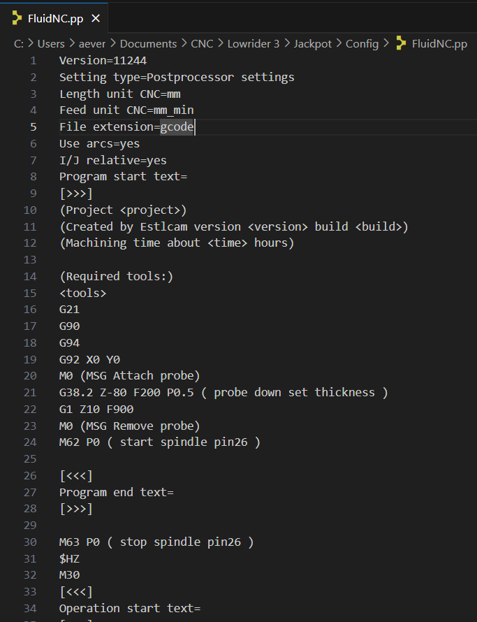 FluidNC.pp for Estlcam - Jackpot Board / FluidNC - V1 Engineering Forum